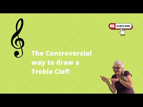 How to Draw a Treble Clef Correctly - the Controversy!