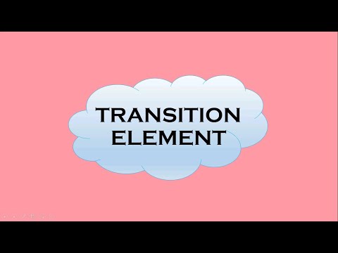 Transition Element short explanation