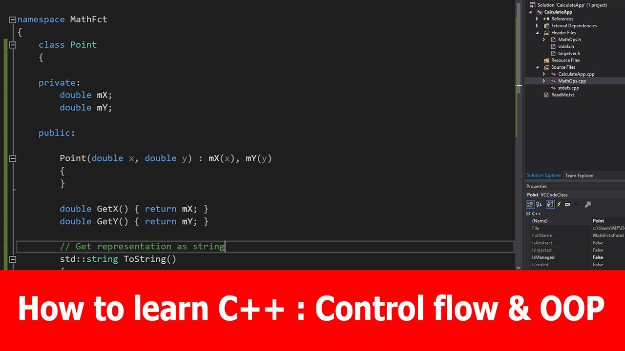 How To Learn C++ : Control flow & OOP
