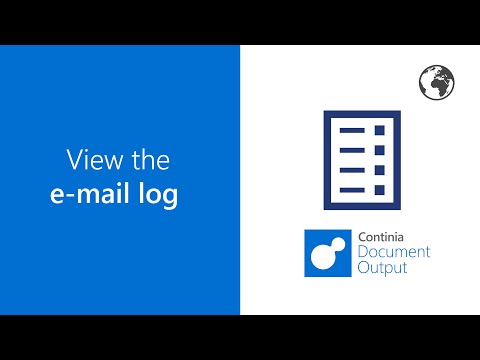View the e mail log