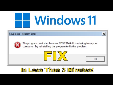 How to Fix MSVCP140.dll Missing in Windows 11,10,8,7 (2 Fixes)
