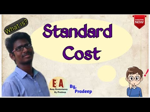 Standard Cost l Meaning l Explanation l Example l Tamil l By Pradeep Rishikesavan l