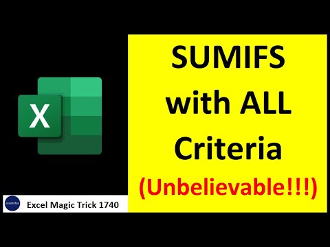 Append “ALL” to Top of Sorted Unique List for Data Validation List for SUMIFS Function. EMT 1740
