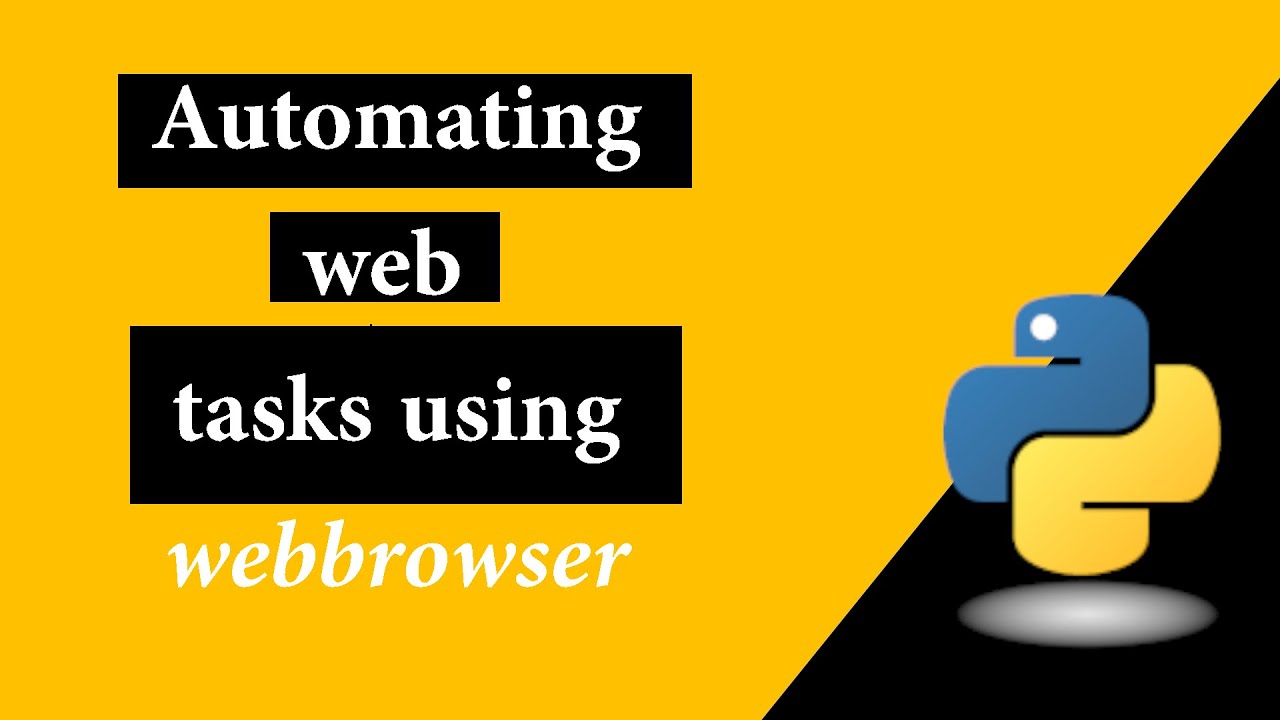 Automating your browser with Python3