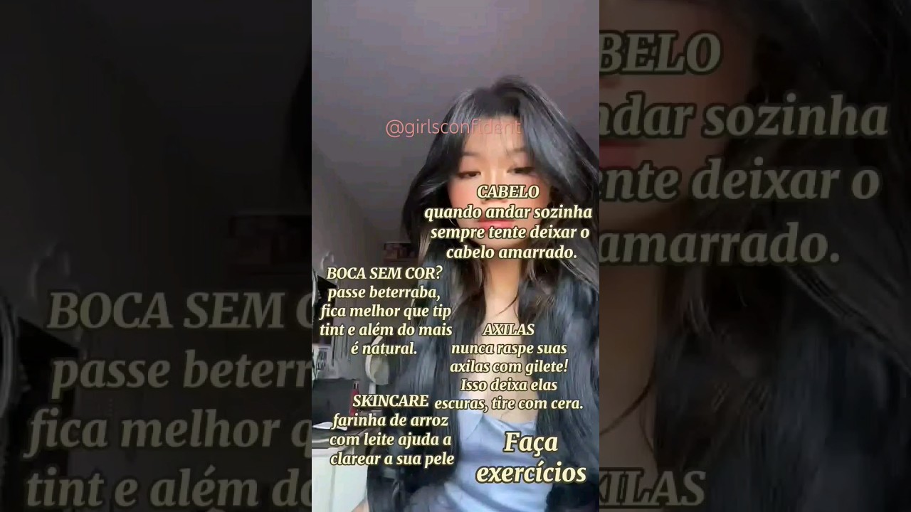 🌻DICAS PARA GAROTAS |cabelo e Skincare #korean #confident #cabelos #ulzzang