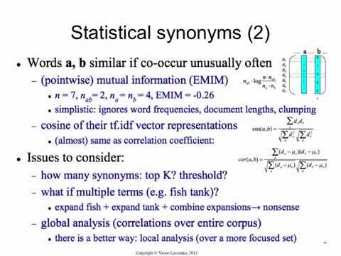 PRF 7: better statistical synonyms