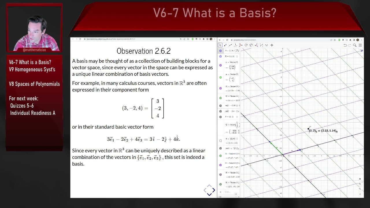 202.V6 What is a Basis?