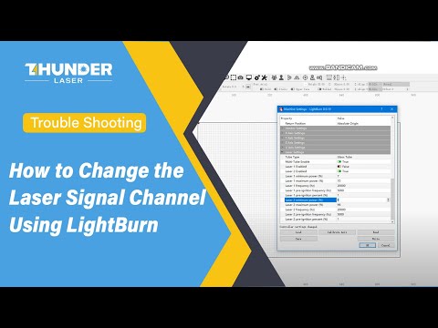 How to Change the Laser Signal Channel Using LightBurn