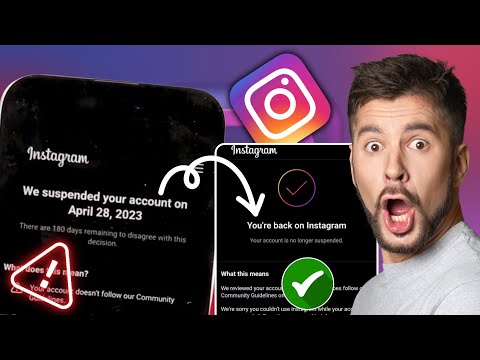 We Suspended Your Account Instagram 180 days Problem | Instagram Account Suspended Problem Solution