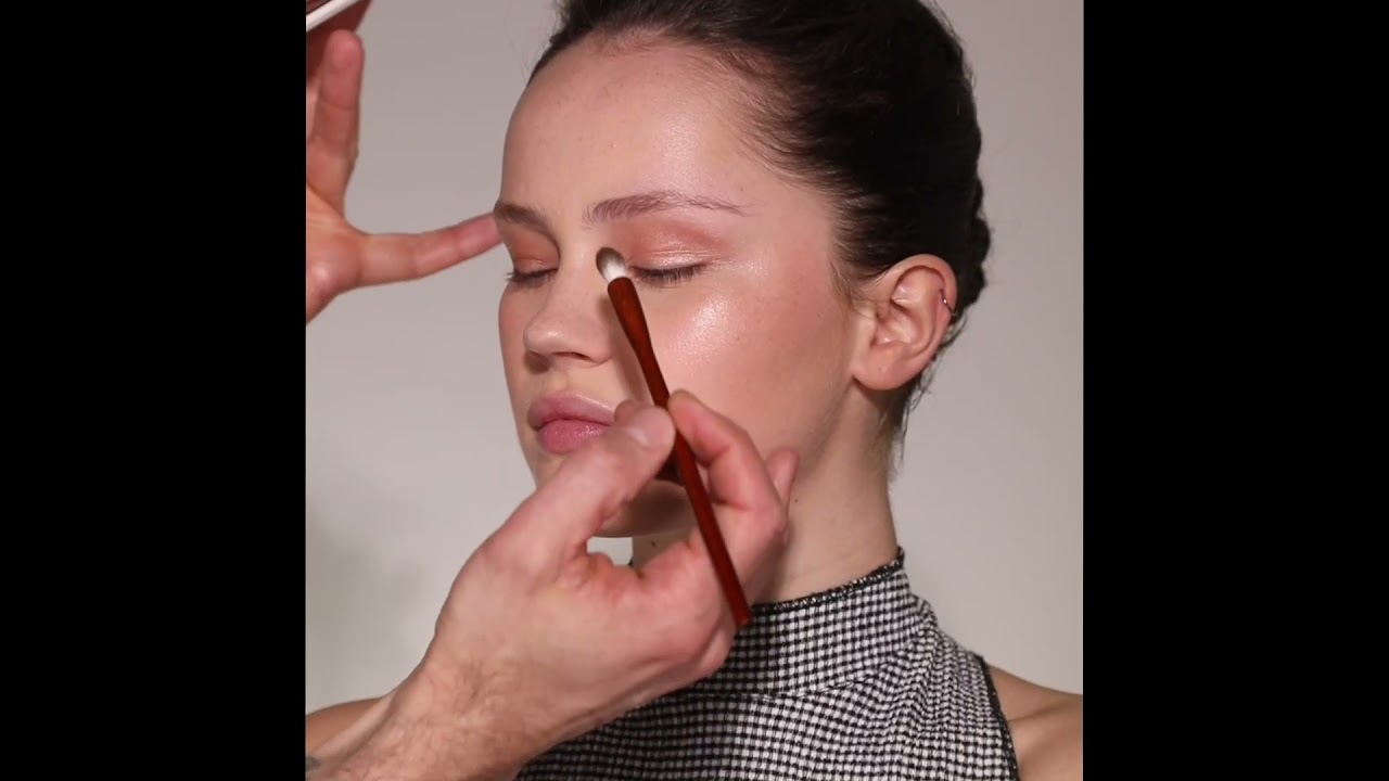 The perfect red lip by British makeup artist James Molloy using Le Rouge Rosie