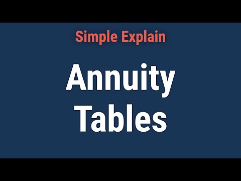 Annuity Table: Overview, Examples, and Formulas