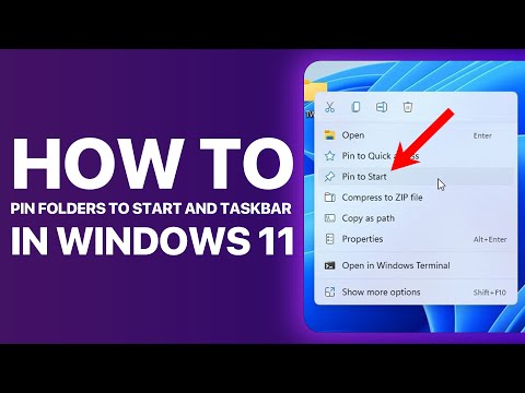 How to Pin Folders or Files to Start and Taskbar in Windows 11