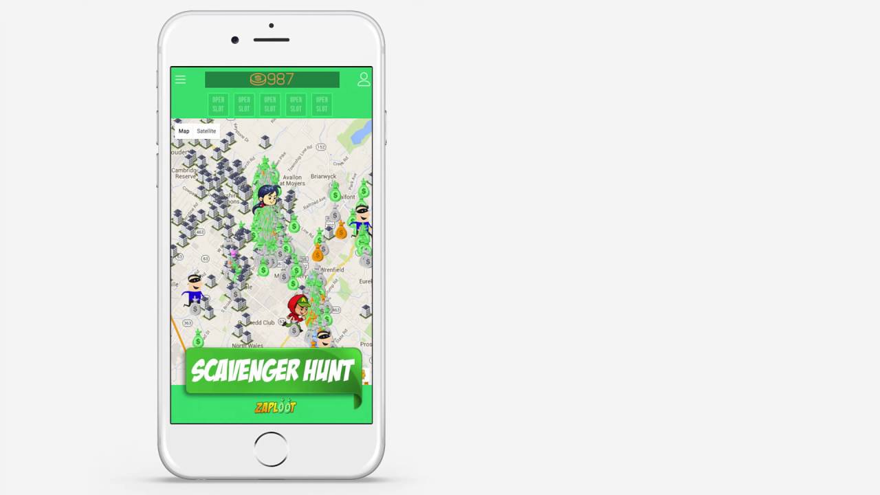 GPS Scavenger Hunt Game on Android and iOS