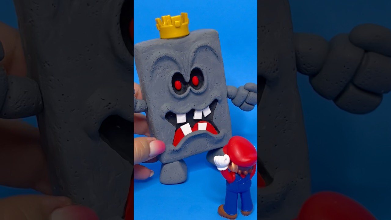 Super Mario Whomp King made with Clay #clay #supermario