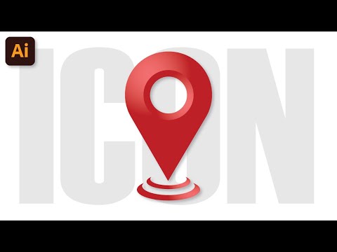 How to create a map location icon in adobe illustrator tutorial