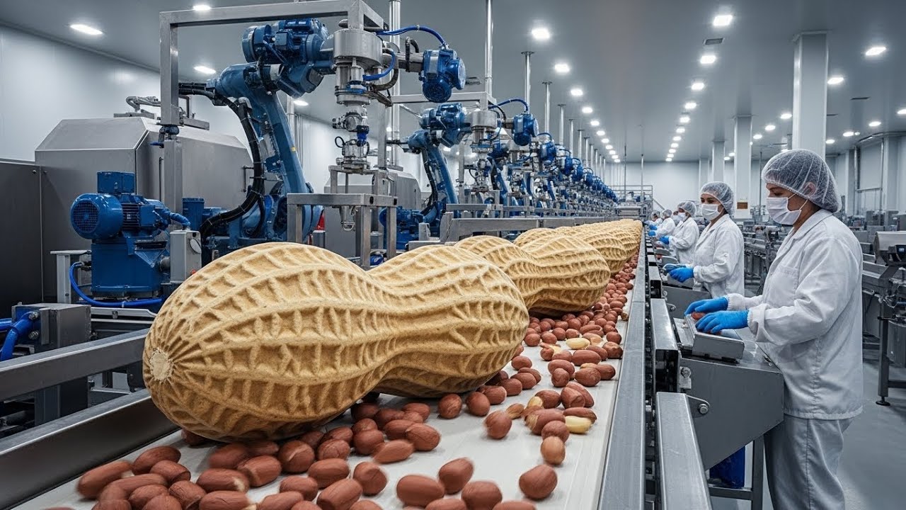 Inside the Planters peanut processing plant: From raw peanuts to a snack (Full process)