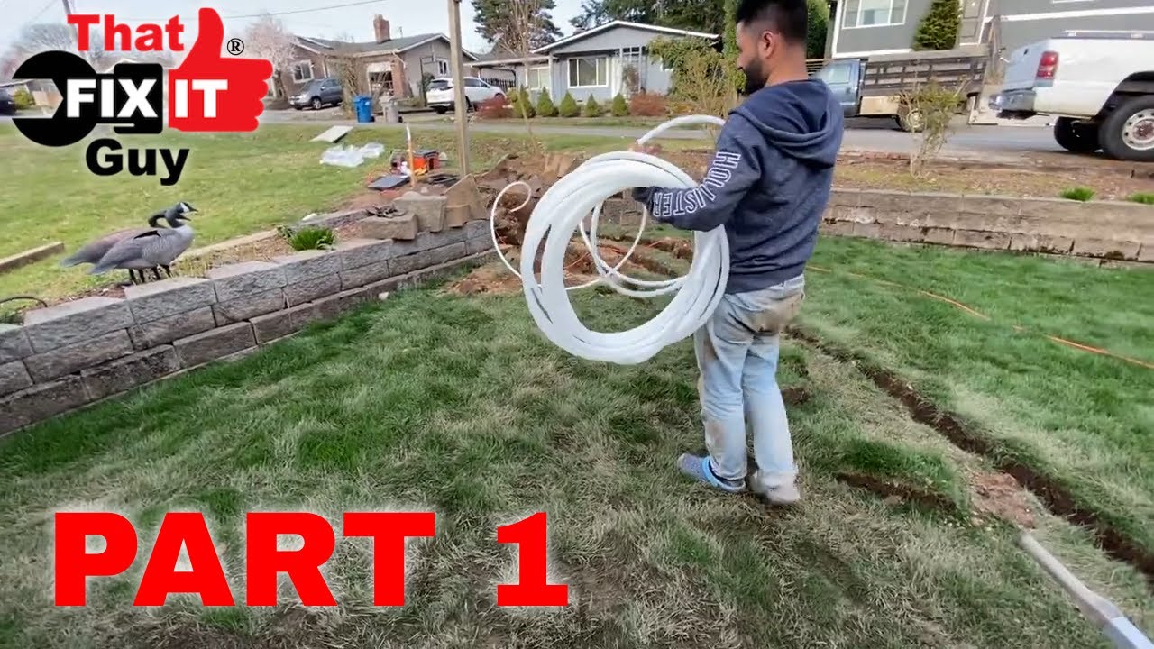 Installing Pex Water Main Line...Part 1
