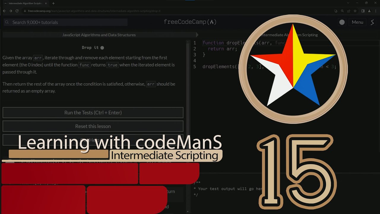 Drop It | Intermediate Algorithm Scripting | freeCodeCamp