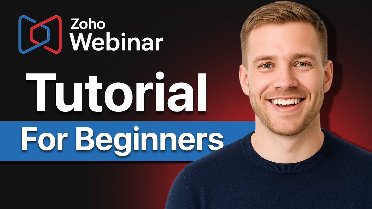 Zoho Webinar Tutorial For Beginners 2026 - Complete Setup & Demo