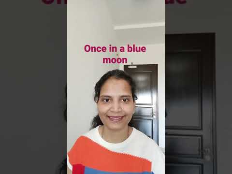 #once in a blue moon#(idiom) # meaning in Marathi#इंग्रजी शिकूया मराठीतून#shorts#