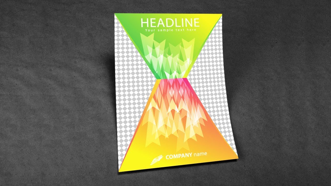 Illustrator tutorial - Vector flyer design template