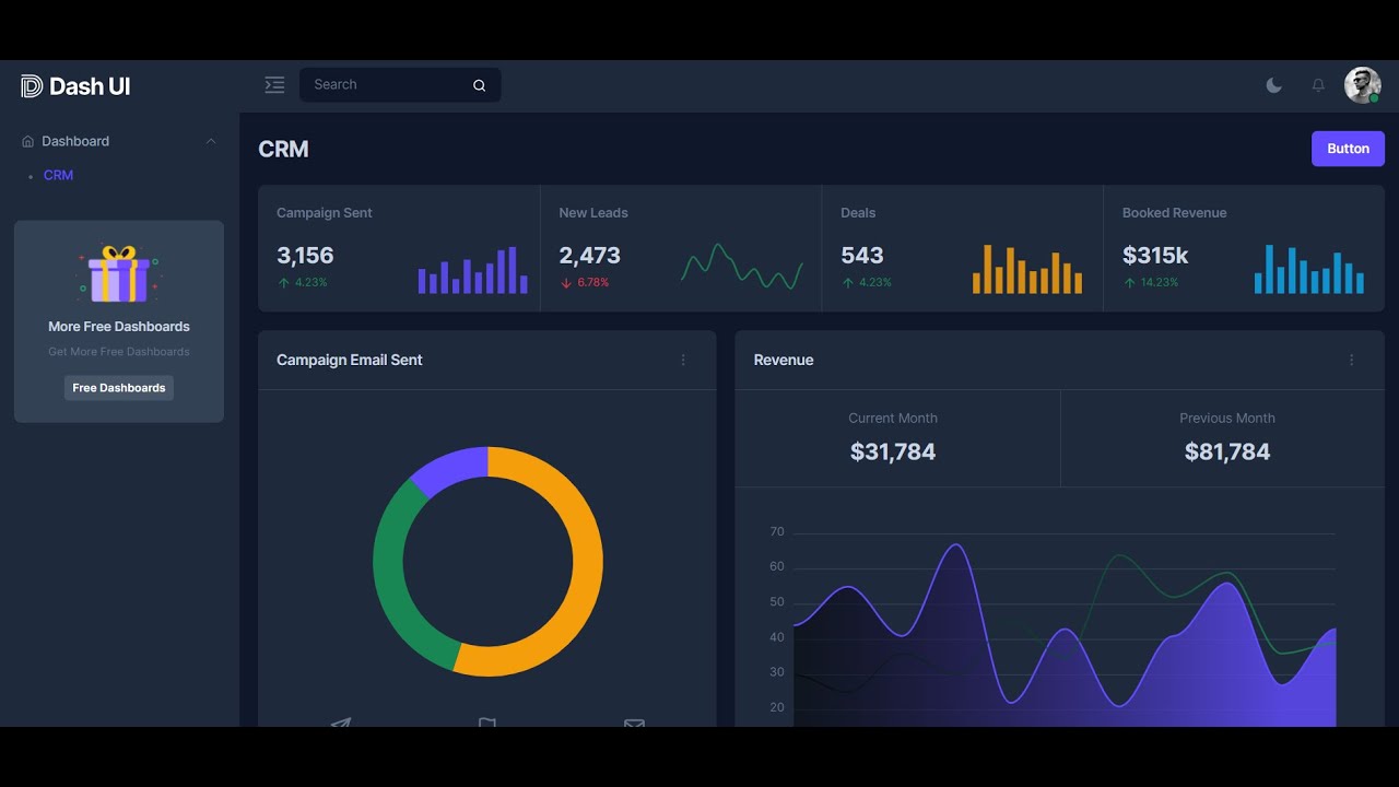 Free Bootstrap 5 HTML5 Admin Dashboard Template
