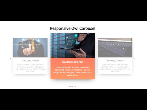 Responsive Owl Carousel | Carousel Image Slider Full Source Code
