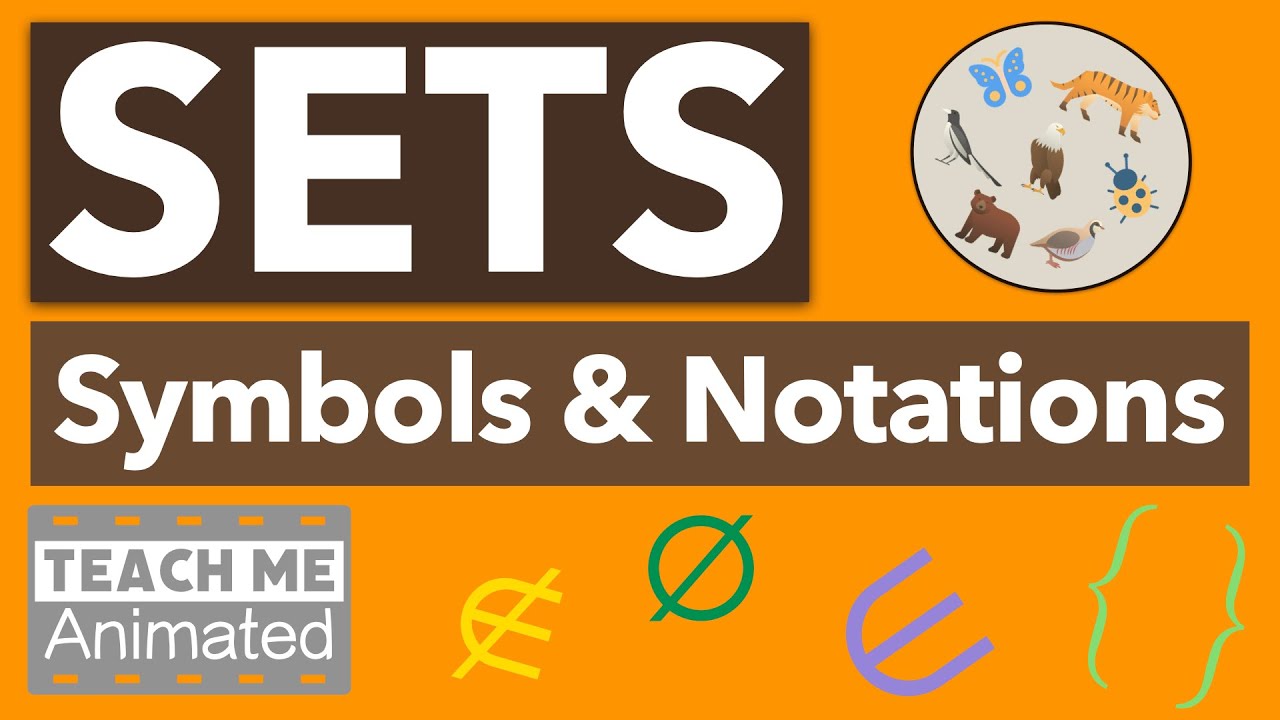 Sets & Symbols in Math | Roster Method + Set-Builder Notation [Animated] - Pre-Algebra