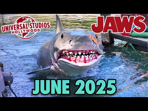 Universal Studios Hollywood - June 2025 Walkthrough: Jaws 50th Anniversary [4K]