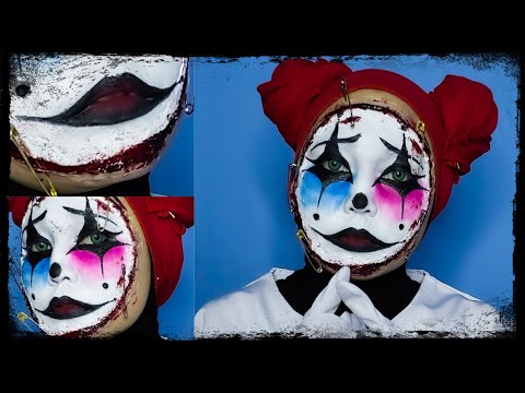 Sliced Face Clown SFX Makeup Tutorial || Syifa Arsha
