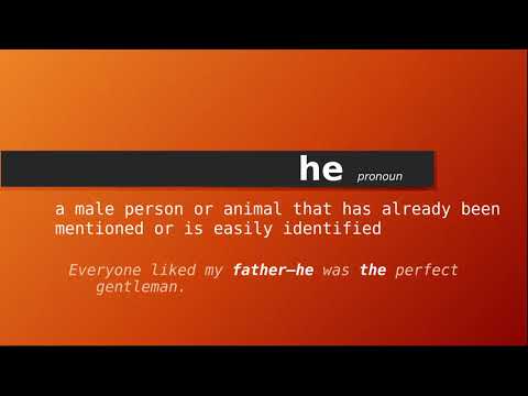 he , Meaning of he , Definition of he , Pronunciation of he