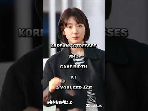Korean Actresses who gave birth at a young age #shorts #parkshinhye #junjihyun #kimtaehee