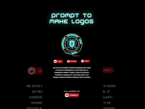 Secret AI Prompt for Logo Maker: A Graphic Design Expert Creates Logos in Seconds