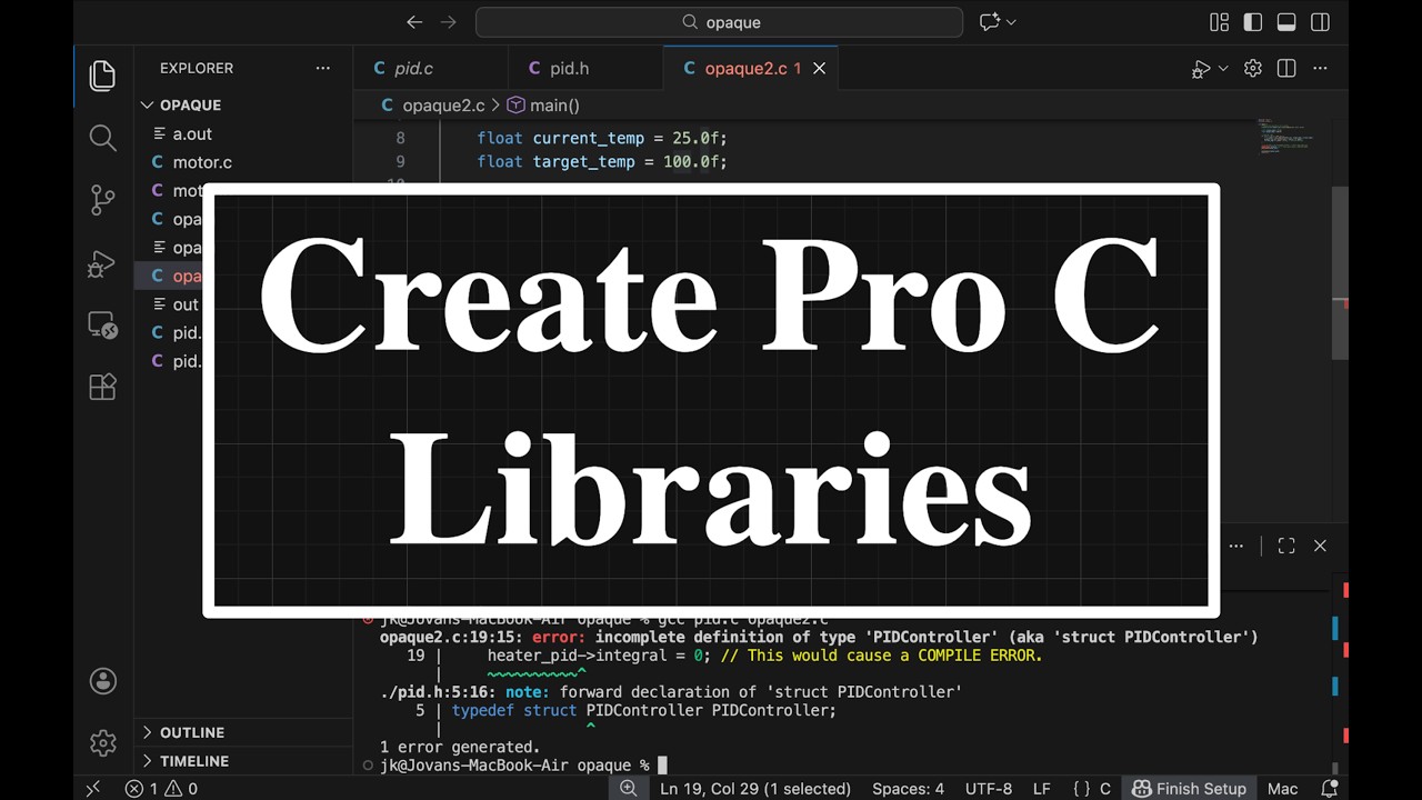 Firmware Engineer C Fundamentals | Opaque Pointers
