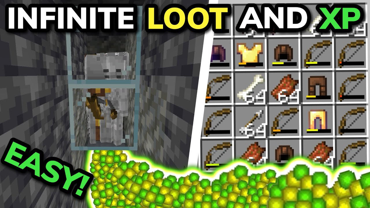 SIMPLE 1.21 SKELETON/ZOMBIE XP FARM TUTORIAL in Minecraft Bedrock and ...