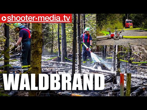 🔥 Waldbrand 🔥 Pendelverkehr mit Tanklöschfahrzeugen | 🚒 Feuerwehr Großerlach & Murrhardt