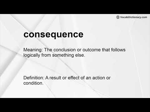 consequence Meaning