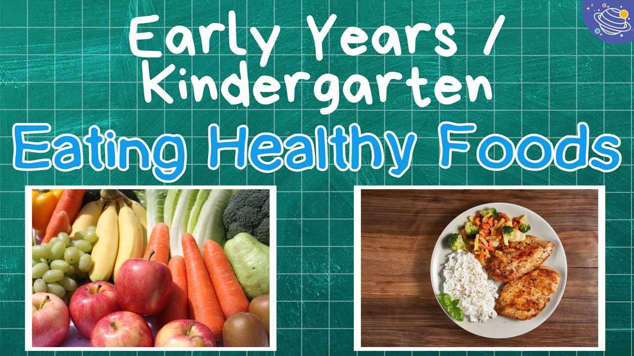 How to Eat Healthy For Kids! | EYFS | Kindergarten Lessons