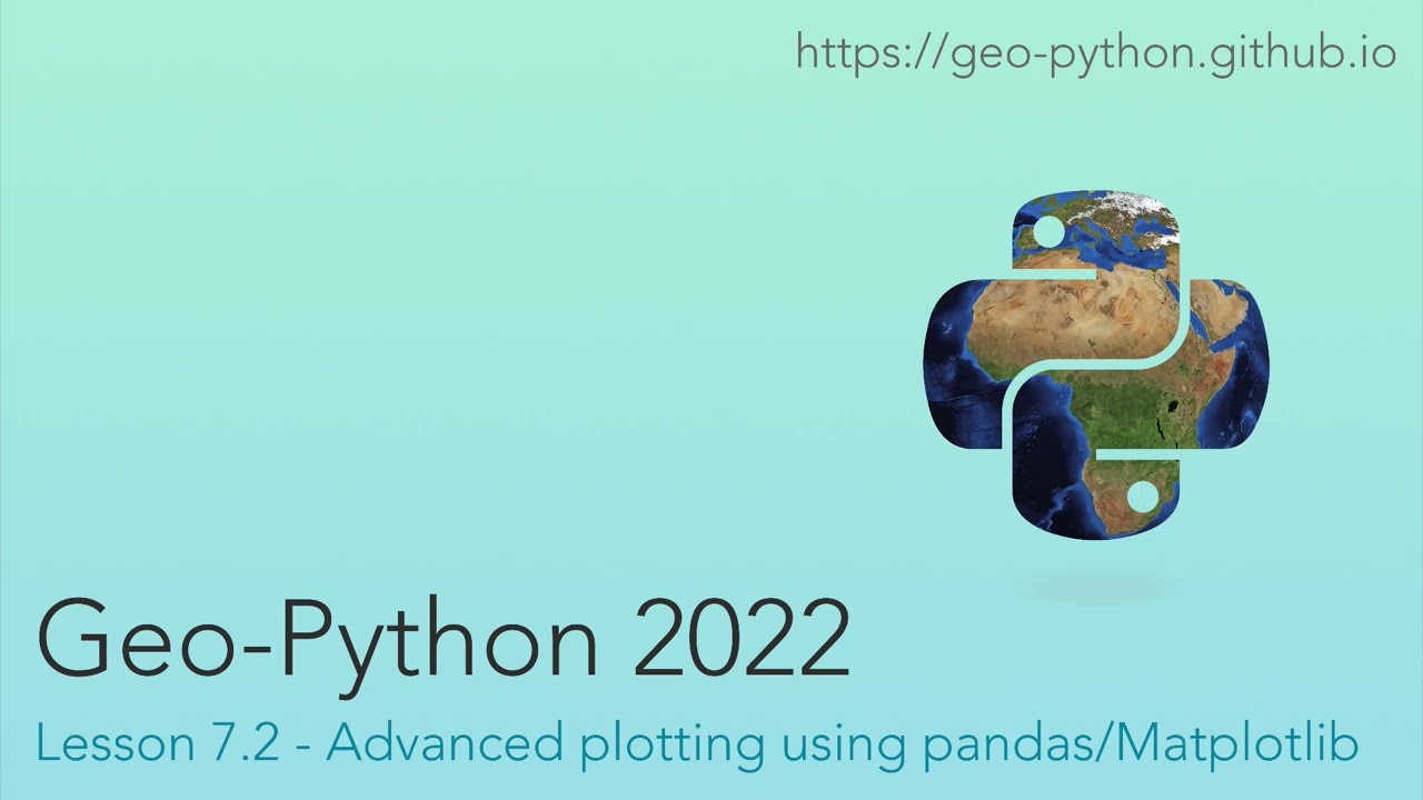 Geo-Python 2022 Lesson 7.2 - Advanced plotting using pandas/Matplotlib