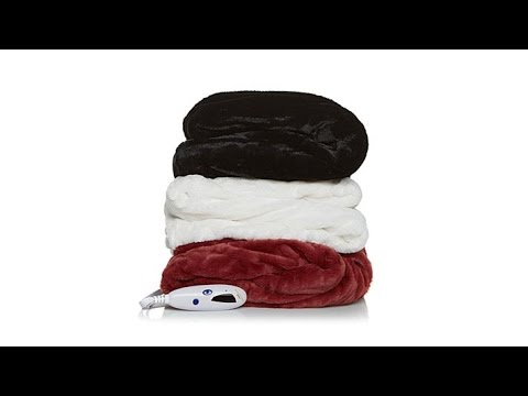 Rabbit Faux Fur Heated Throw