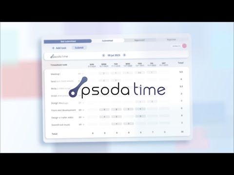 Timesheeting made easy with PsodaTime