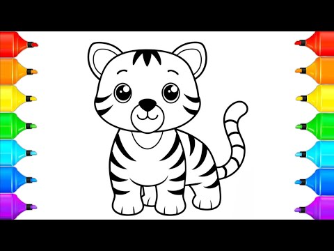 How To Draw Tiger Drawing Very Easy Step By Step