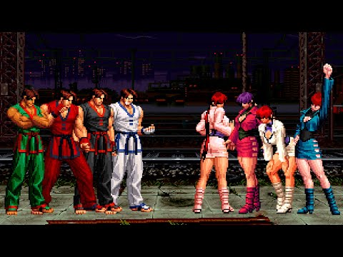 [KOF Mugen] Kim Kaphwan Team vs Shermie Team