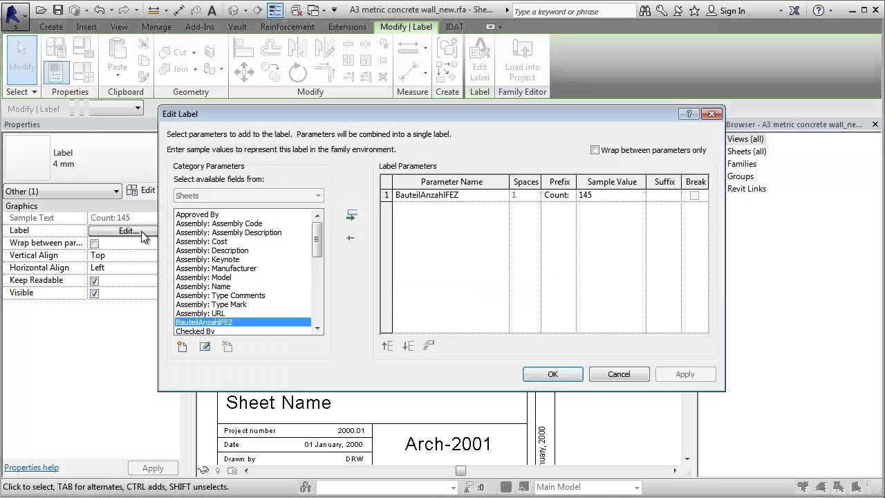 Revit Precast Tools - Solid Wall - Tutorial 8 - Shop drawings
