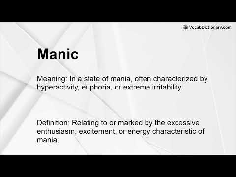 Manic Meaning