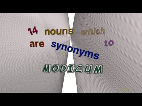 modicum - 17 nouns which are synonyms to modicum (sentence examples)