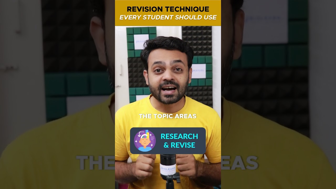 REVISION TECHNIQUE every student should know 👨🏻‍🎓✍️ BioLearn
