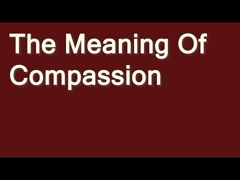 The Meaning Of Compassion