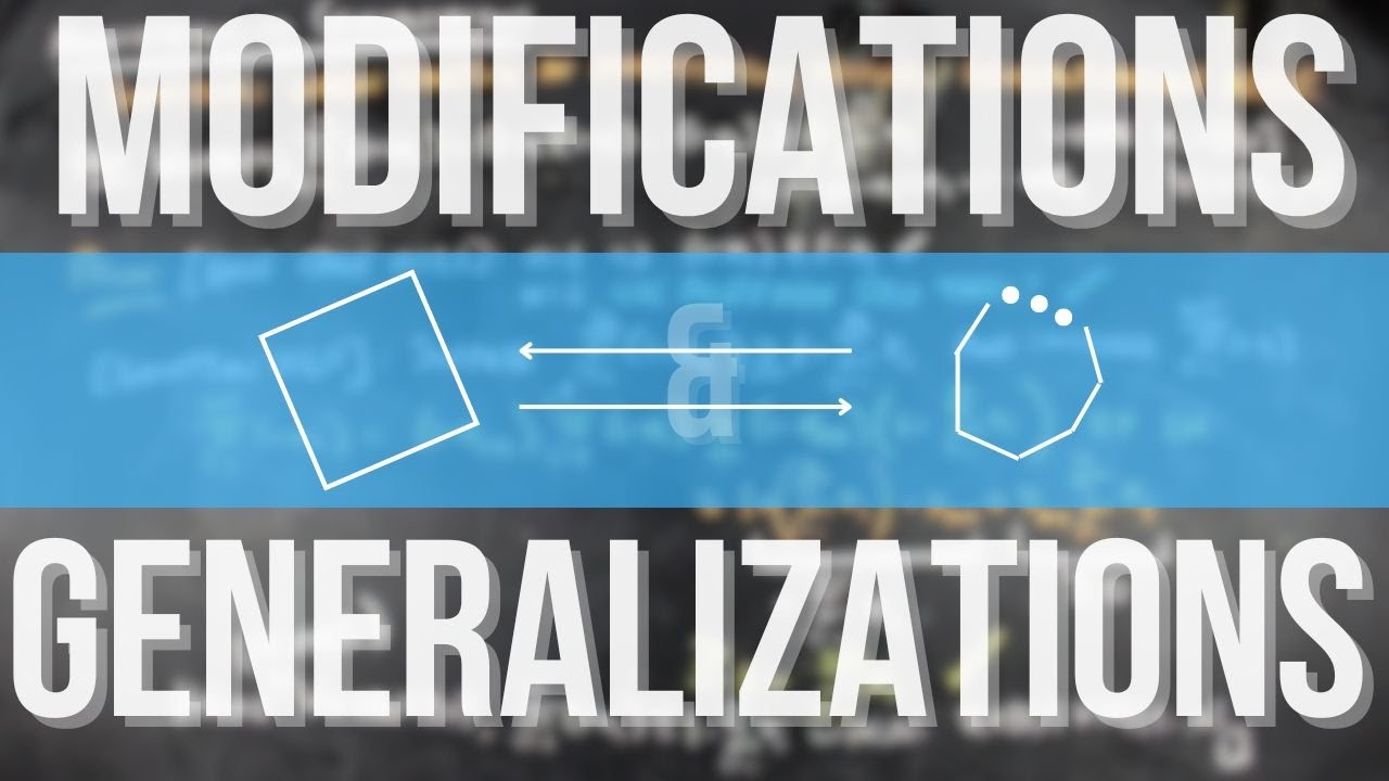 Modifications & Generalizations  | Intro to Math Structures VS1.6