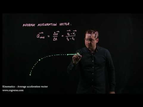 01 - Kinematics - Average acceleration vector